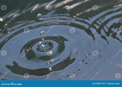 Two Drops Of Water A Perfect Sphere Shaped Stock Image Image Of