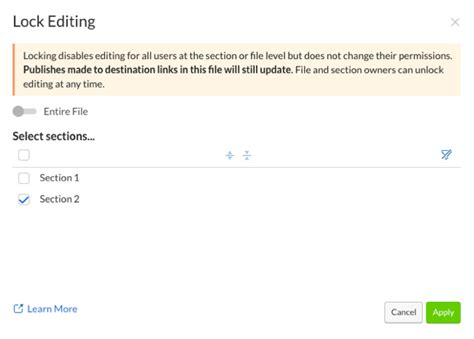 Lock Editing Support Center