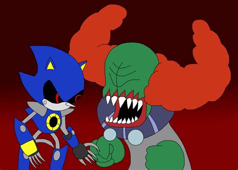 Metal Sonic Vs Tricky The Clown By Richsquid1996 On Deviantart