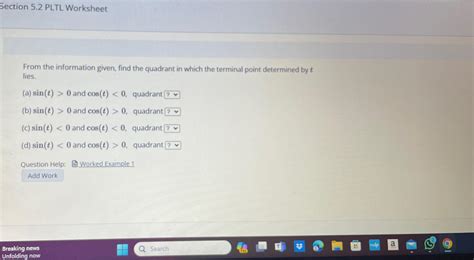 solved section 5 2 ﻿pltl worksheetfrom the information