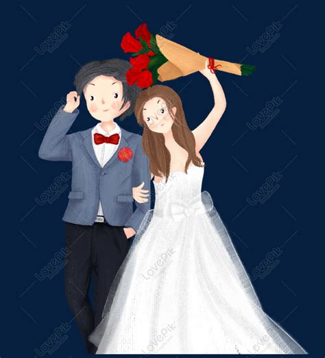 중국 발렌타인 데이 발렌타인 데이 웨딩 테마 일러스트 레이션 Png 일러스트 무료 다운로드 Lovepik