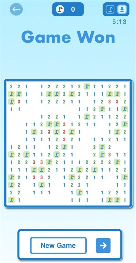 i beat my first medium difficulty game r minesweeper