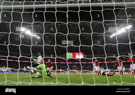 Denmarks Goalkeeper Kasper Schmeichel Saves From Englands Daniel