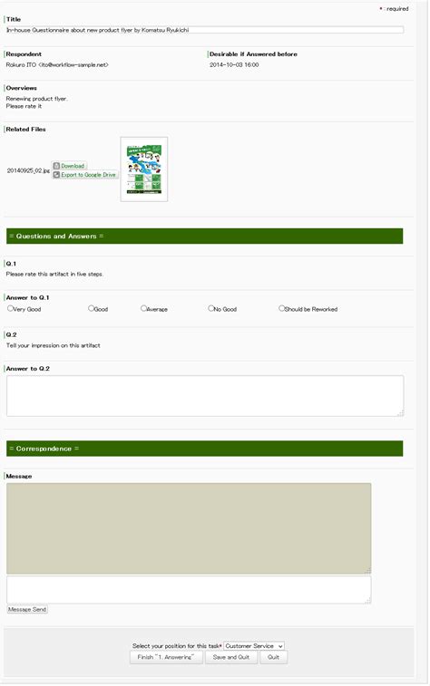 Workflow Sample Data Structure Of An In House Questionnaire That Gathers N Answers To One Project
