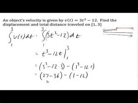 Displacement Formula Calculus