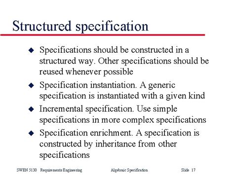 Algebraic Specification U Specifying Abstract Types In Terms