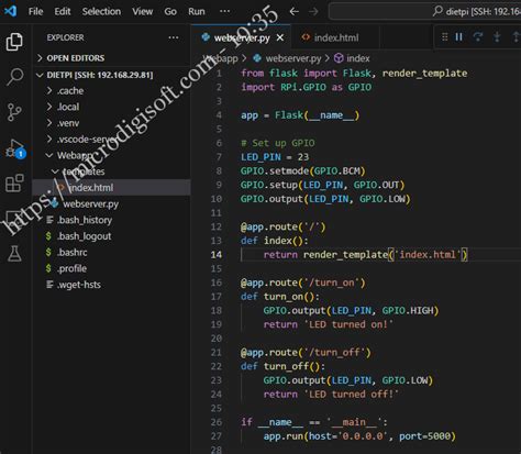 Raspberry Pi Zero 2 W Webserver Using Flask Library With Dietpi Os