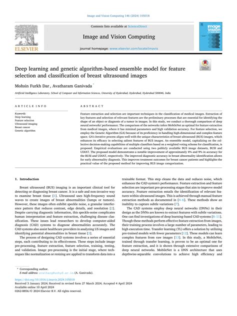 Pdf Deep Learning And Genetic Algorithm Based Ensemble Model For