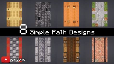 8 Simple Path Designs Rminecraftbuilds