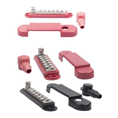 Busbar Block 12 Terminal Terminal Block Bus Bar Pair With Cover For Car Boat £9 28 Picclick Uk