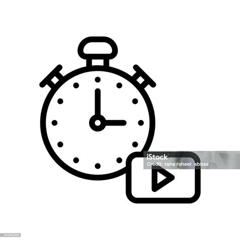 타임러 또는 시계 벡터가 있는 라이브 및 스트리밍 관련 플레이 버튼은 라인 스타일로 0명에 대한 스톡 벡터 아트 및 기타 이미지 0명 Mp3 플레이어 매스컴 Istock