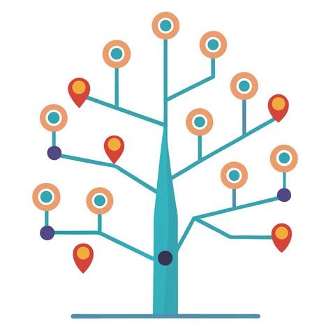 Designed Tree Road Map Lines As Branches 60316750 Vector Art At Vecteezy