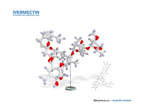 Ivermectin Molecule Structure 3dciencia
