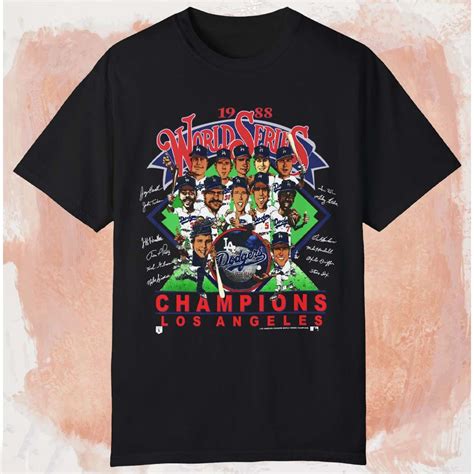 La Dodgers 1988 World Series Champions Shirt Tokopyramid