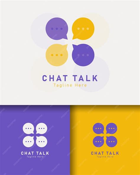 Premium Vector Chat Talk Logo Vector Template
