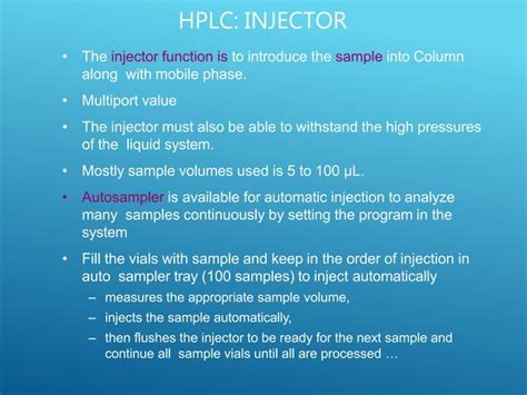 Hplc Principle Instrumentation And Application Pptx