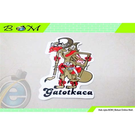 Jual Sticker Stiker Gambar Karakter Wayang Kulit Kecil Gatot Kaca