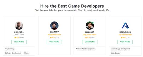 top 5 game developer on fiverr in 2022or 2023 best game deveoper on