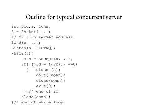 ppt concurrent vs iterative servers powerpoint presentation free download id 239264