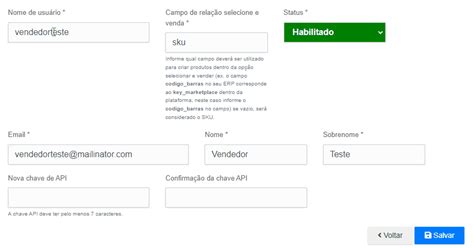 Como Criar Um Usuário E Senha Para Integrações Via Api Documentação Sellers Soulmkt