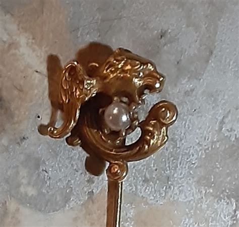 Alling And Co Jewelry C891920 14k Art Nouveau Griffin Lion With
