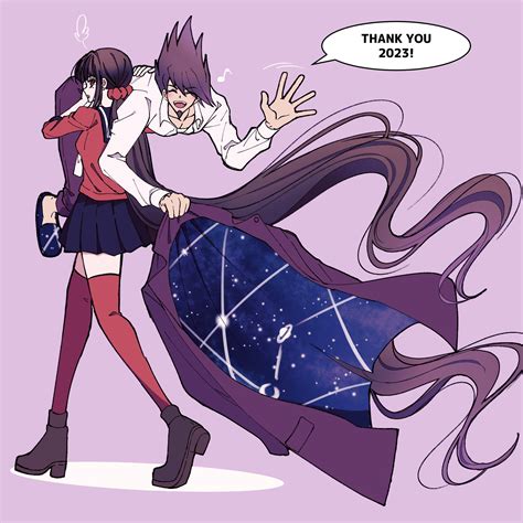 Harukawa Maki And Momota Kaito Danganronpa And 1 More Drawn By Satori