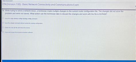 Solved Take AssessmentITN Version 7 00 Basic Network Chegg Com