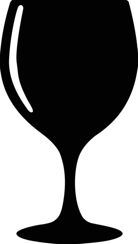 Wine Glass Silhouette Vector 40867066 Vector Art At Vecteezy