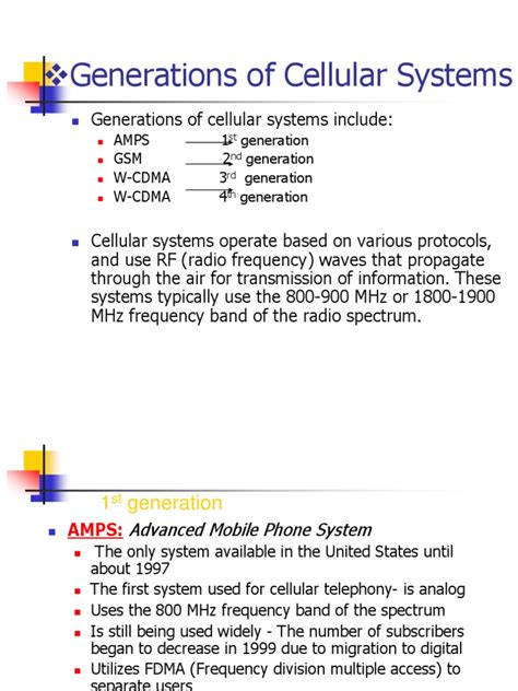 Generations Of Cellular Systems Pdf Cellular Network 3 G
