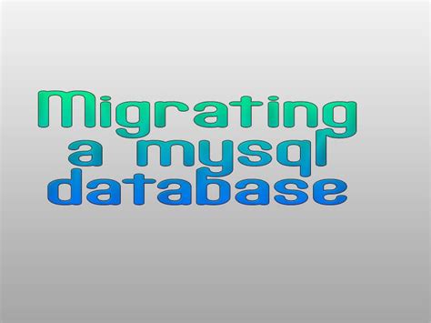 Entry 15 By Sanart For Migrating A Mysql Database Freelancer