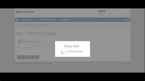 How To Create Website From Websitepanel Youtube