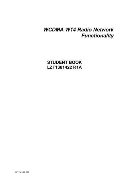 Ericsson Wcdma W14 Radio Network Functionalitypdf