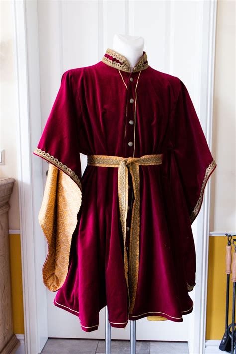 Late Medieval Burgundian Houppelande For Men Etsy