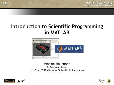 Ppt Introduction To Scientific Programming In Matlab Powerpoint