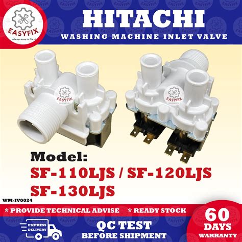 Sf 110ljs Sf 120ljs Sf 130ljs Hitachi Washing Machine Water Inlet Valve Coil Masuk Air