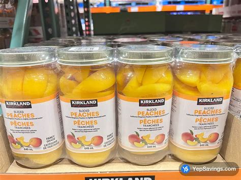 Costco Kirkland Signature Sliced Peaches 4 X 649 Ml Itm 512688