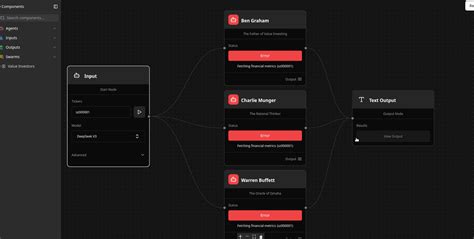 【股票系统】使用deepseek运行ai Hedge Fund人工智能的对冲基金的开源项目，有了gui界面，可以支持拖拽展示了，还是非常方便的