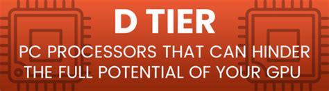 CPU Hierarchy PC Processors Tier List CPU Ninja
