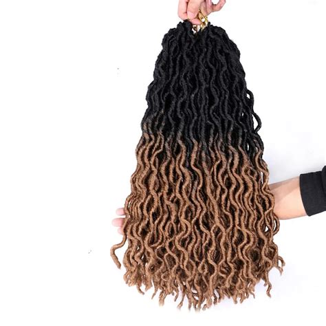 Gypsy Locs Crochet Locs Hair Goddess Synthetic Braiding Extension 18