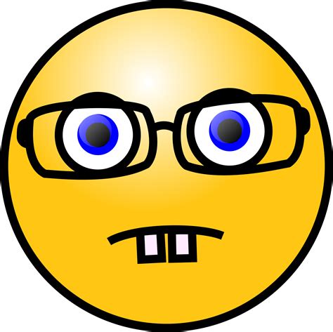 Clipart Emoticons Nerd Face