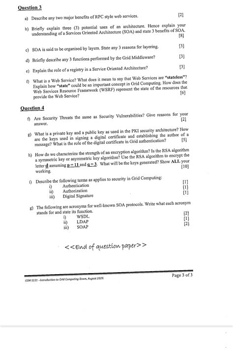 Solved Question A Describe Any Two Major Benefits Of RPC Chegg