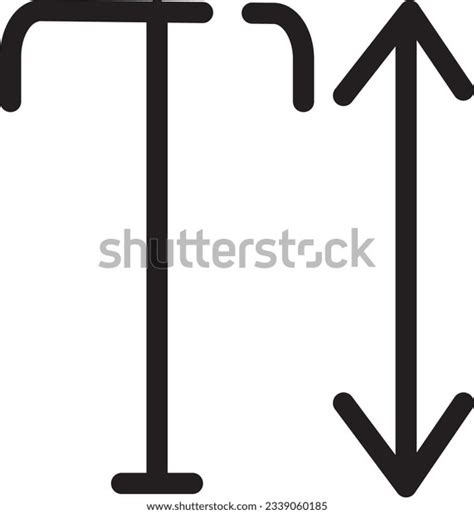 Font Height Text Outline Icon Stock Vector Royalty Free 2339060185 Shutterstock