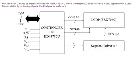 Solved How Can The Lcd Display Be Directly Interfaced With Chegg Com