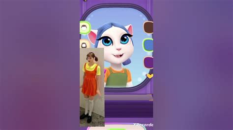 Squid Game Doll Makeover By Talking Angela 😸💜💜👍 Purplesky Subscribe