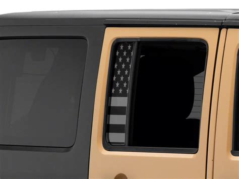 Sec10 Jeep Wrangler Small Rear Window Decal Gloss Black J181069 07 18