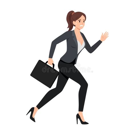 Running Late Stock Illustrations 4715 Running Late Stock