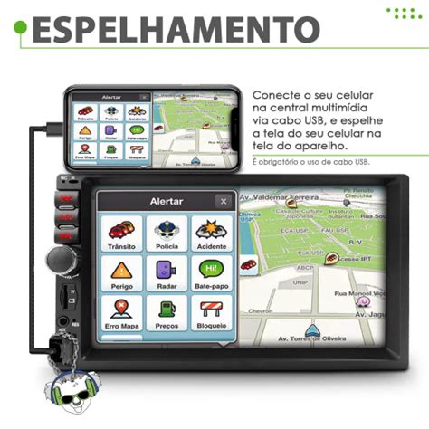 Central Multimídia Universal 2 Din Mp5 Bt Espelha Dvd Em Promoção Na Americanas