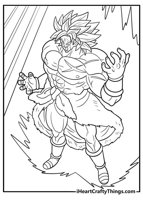 25 Free Broly Coloring Pages Easy Printable Pdf Sheets