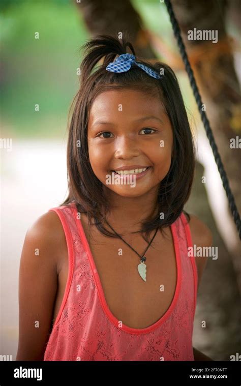 Philippines Filipina Girl Portrait Portrait Of A 8 Ye