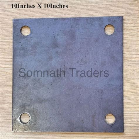 Square 10inch Mild Steel Base Plates For Construction Site At Best